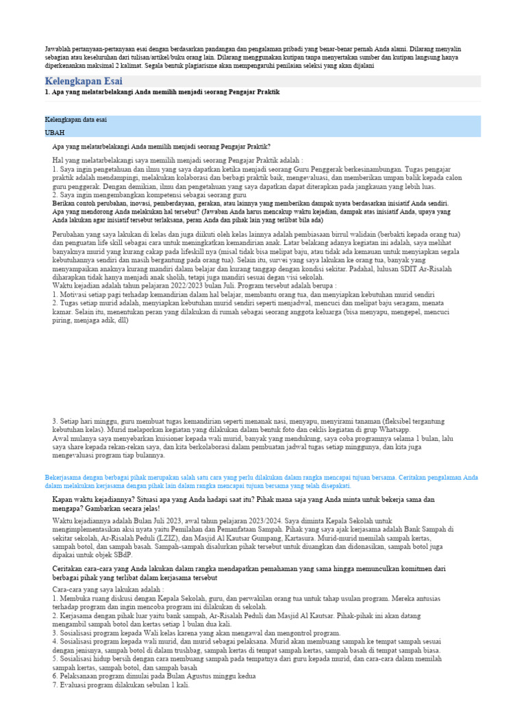 Esai CPP Angk 11 | PDF