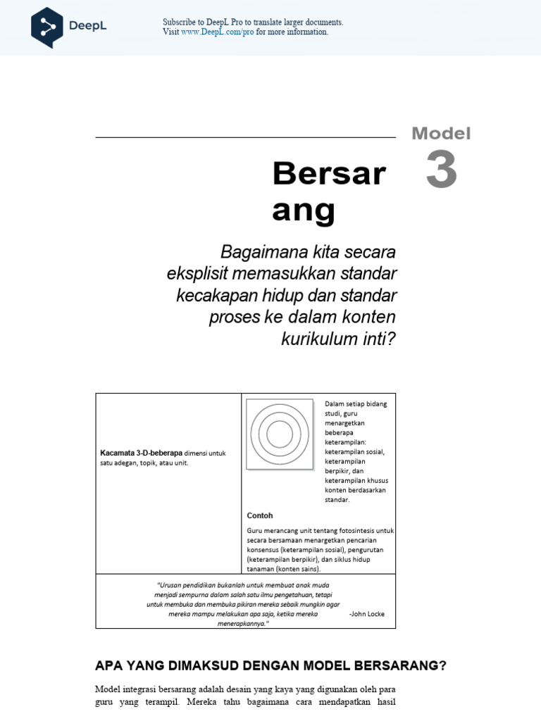 Model Pembelajaran Terpadu Fogarty | PDF | Karier & Perkembangan