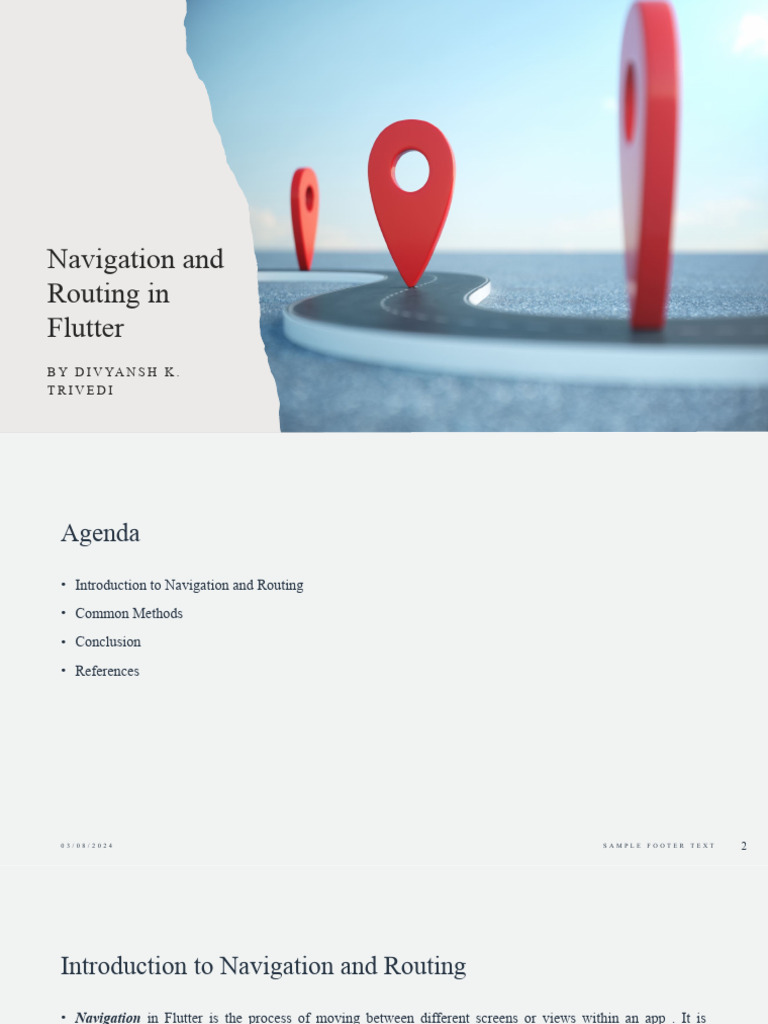 Navigation and Routing in Flutter | PDF