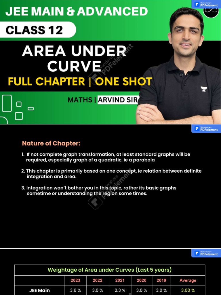 Area Under Curves | PDF