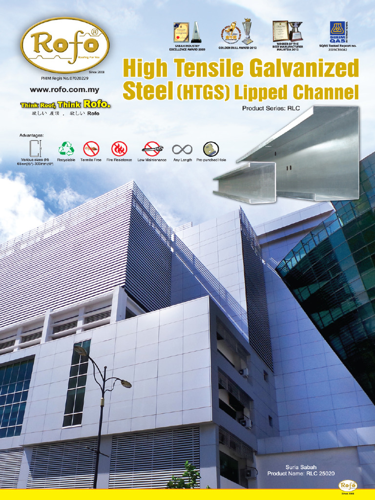LIPPED CHANNEL TECHNICAL STANDARD | PDF