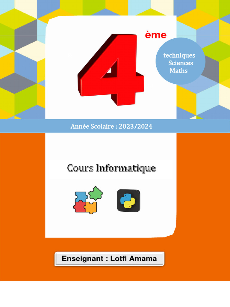 Cours 4ème Scientifique-Version1.0 | PDF