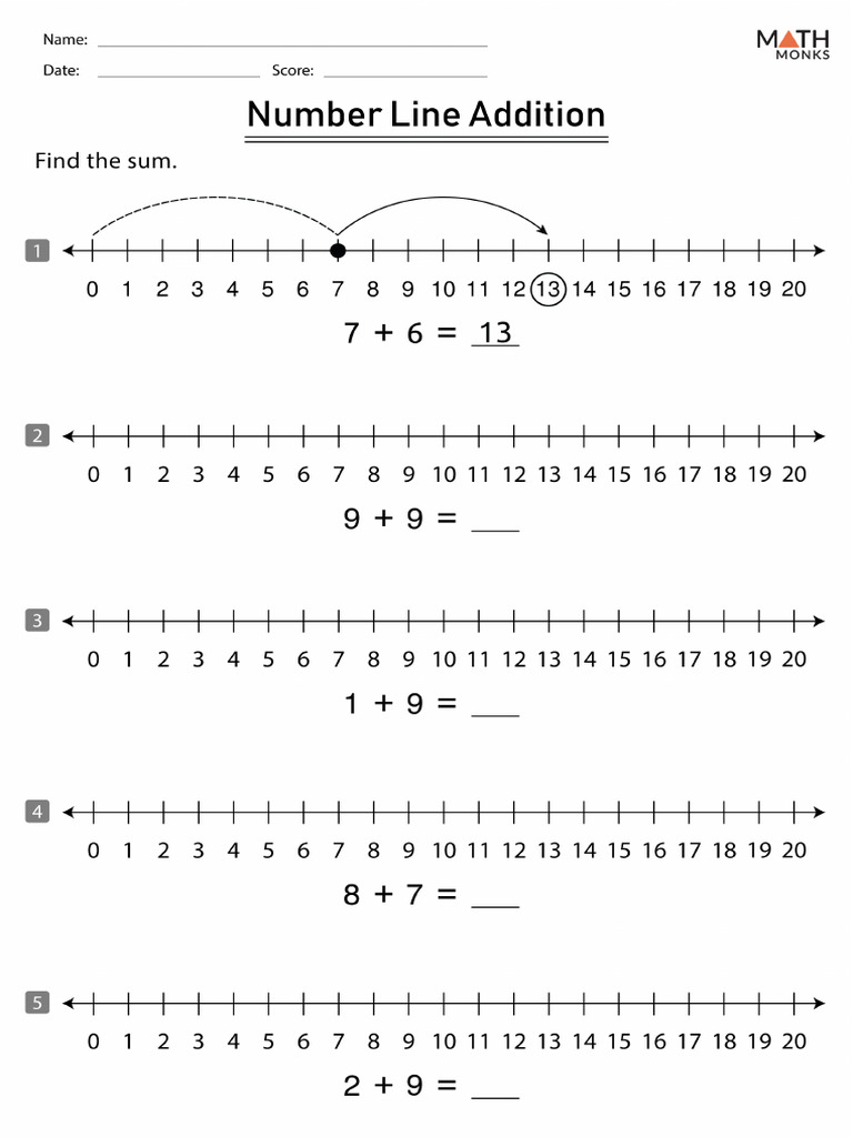 Addition Worksheets With Number | PDF