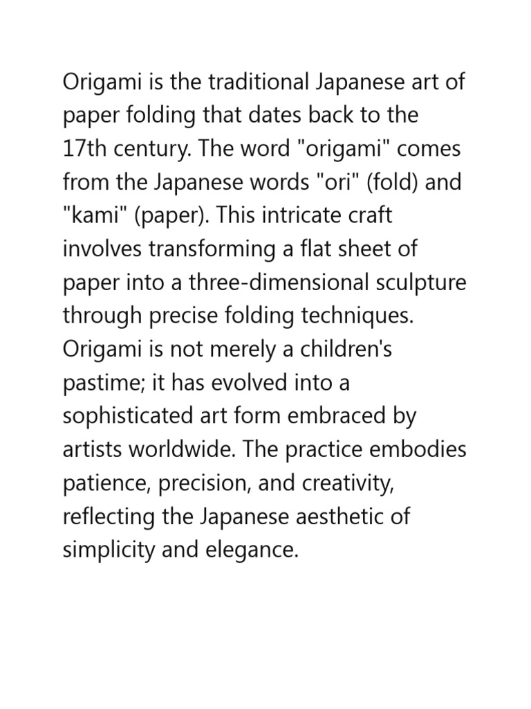 Origami | PDF