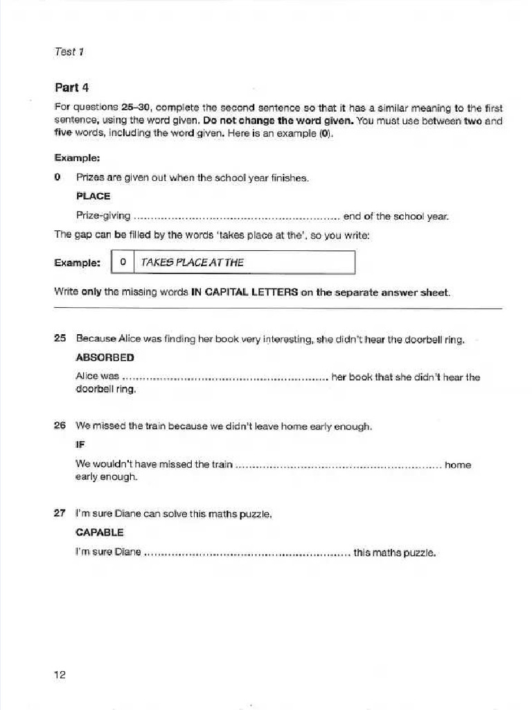 B2 First for Schools 4 With Answers-13 | PDF