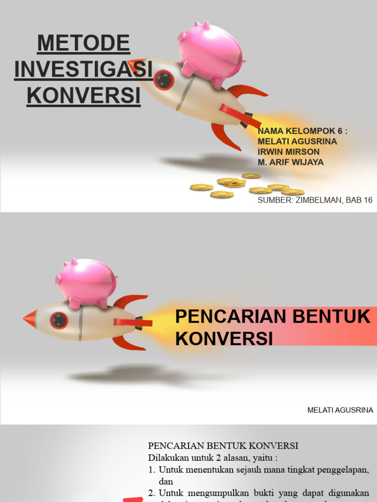 KELOMPOK 6 - Metode Investigasi Konversi | PDF