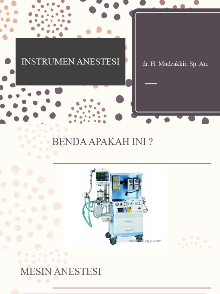Mesin Anestesi | PDF