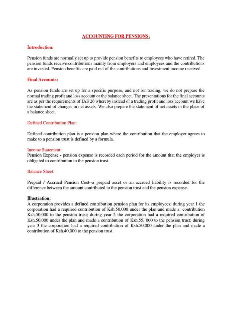 Accounting for Pensions | PDF | Pension | Investing