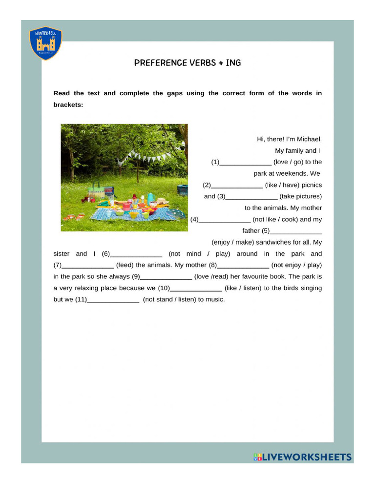 Verbs of Preference | PDF