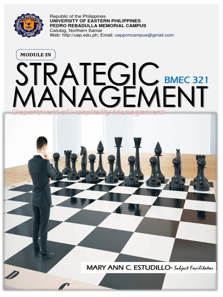 STRATEGIC MANAGEMENT MODULE Chunk 1 | PDF | Strategic Management | Strategic Planning