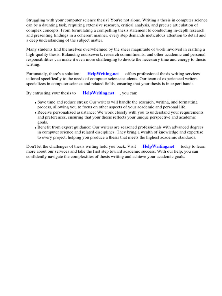 Computer Science Thesis Title Sample | PDF Computer Science Thesis Title Sample | PDF