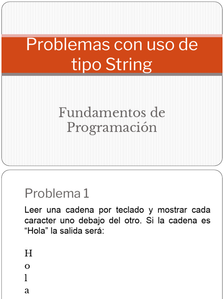 Problemas String y Palíndromos Python | PDF