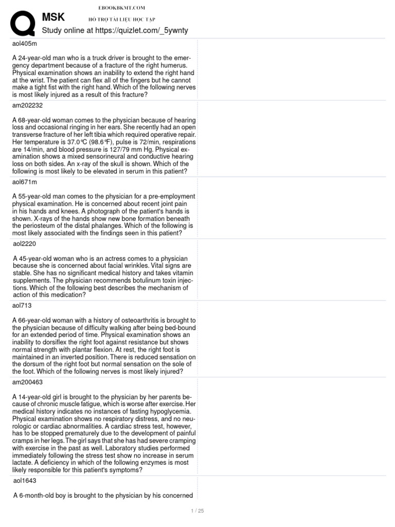 Hỏi đáp tư vấn y tế MSK | PDF | Elbow | Hand