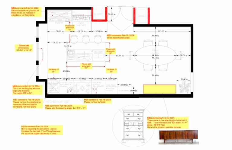 Kitchen Floor Plan MBS Notes Feb 18 | PDF