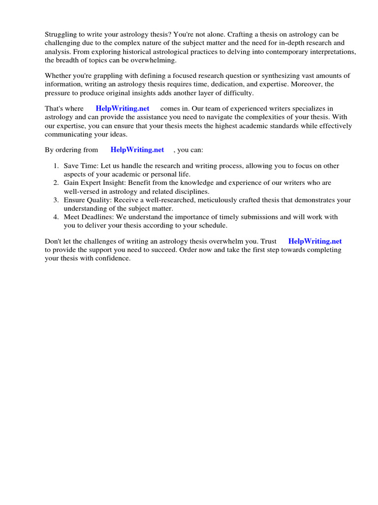 Astrology Thesis Topics | PDF | Astrological Sign | Planets In Astrology