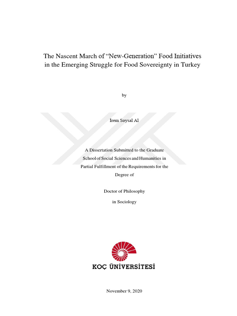 New-Generation Food Initiatives in Turkey | PDF | Food Industry ...