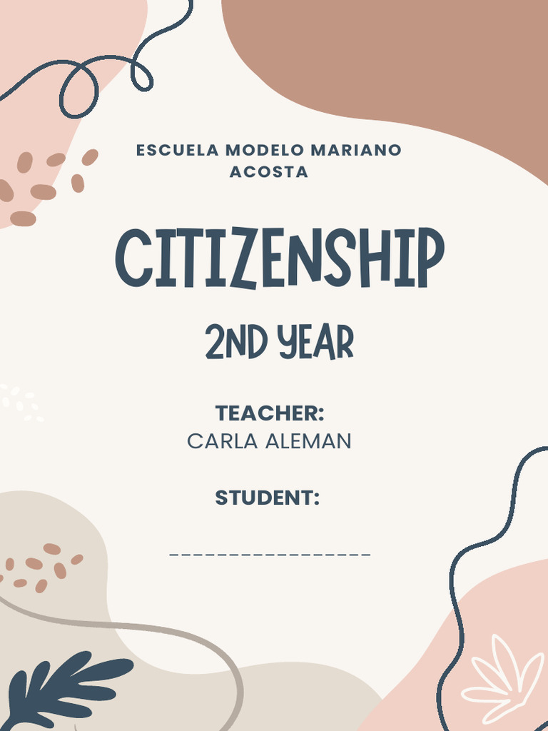Citizenship- Booklet 2024 | PDF | Evaluación | Cognición
