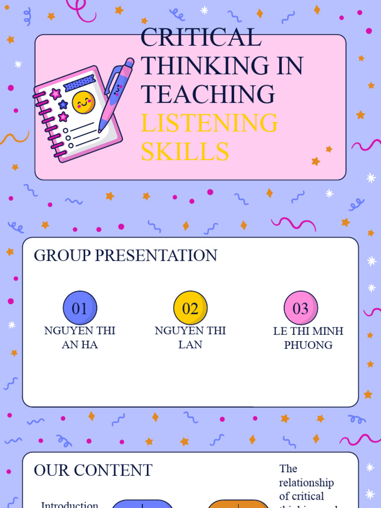 Enhancing Listening Skills with Critical Thinking | PDF | Critical Thinking | Job Interview