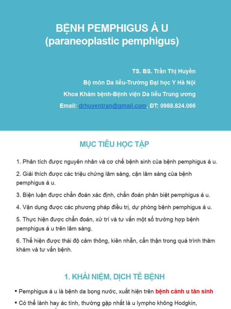 Bệnh Pemphigus á u | PDF