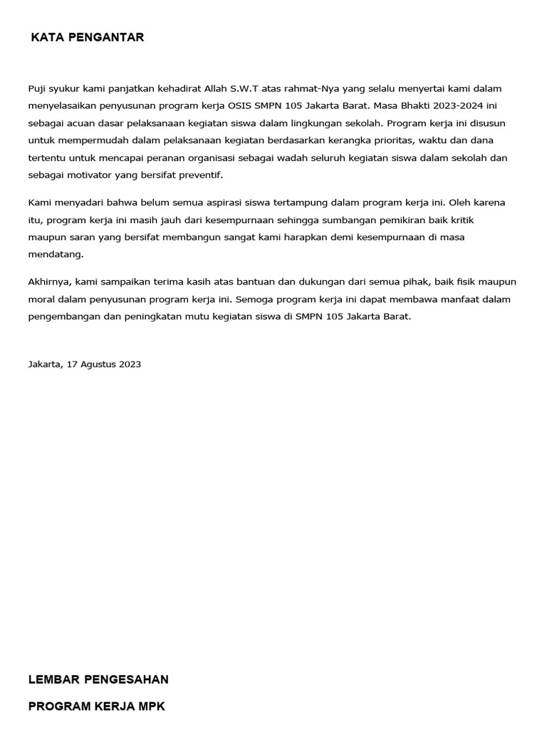 Proposal Program Kerja MPK 2023-2024.docx - 20230816 - 122859 - 0000 | PDF