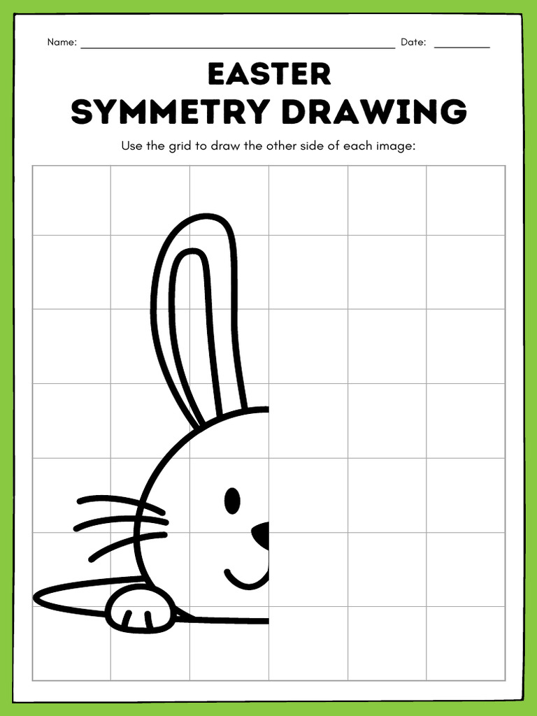 Easter Symmetry Drawing Activity | PDF
