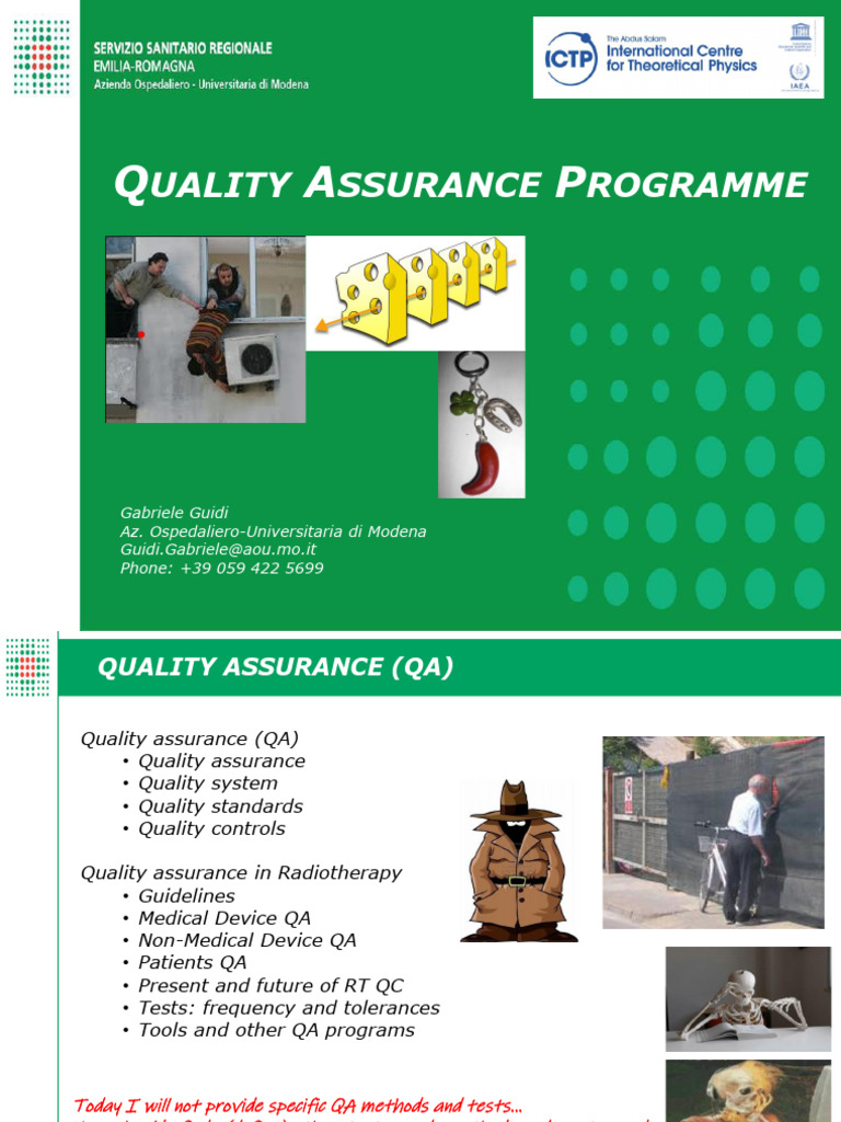21 2023 ICTP QA Programme | PDF | Radiation Therapy | Medical Physics