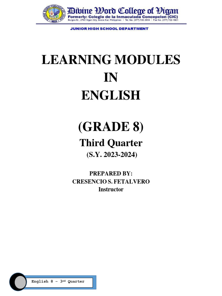 Grade 8 | PDF