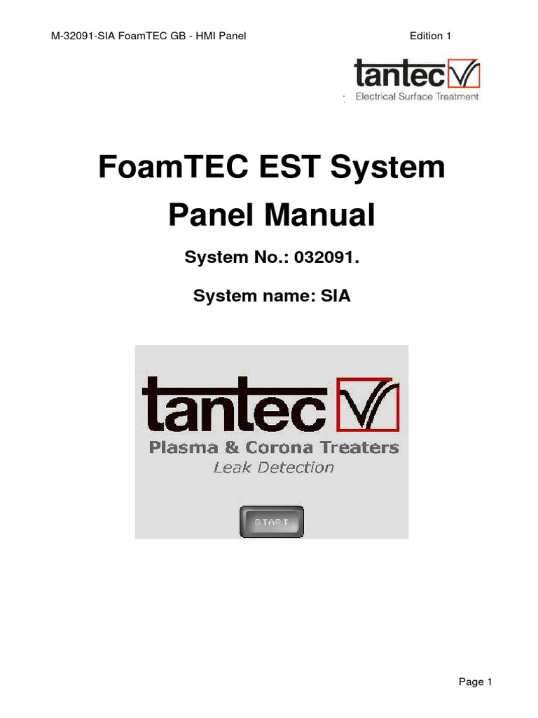 M-32091-Sia Foamtec GB - Hmi Panel | PDF | Electric Generator | Login