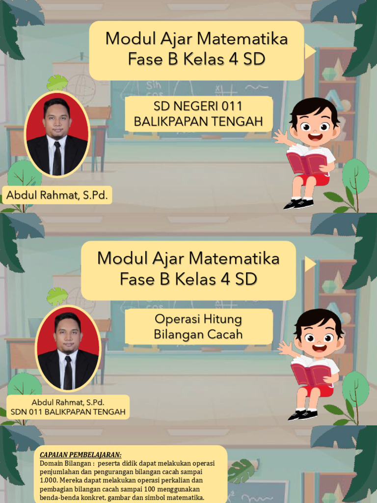 Modul Ajar Operasi Bilangan Cacah Kelas 4 | PDF