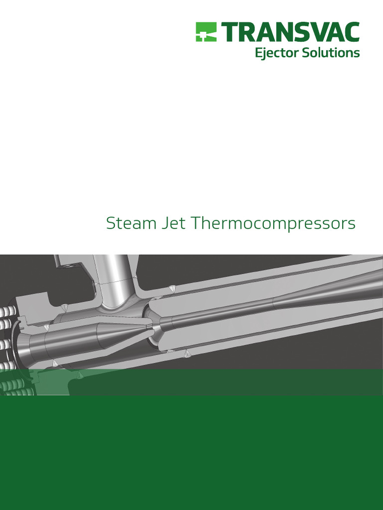 Transvac Steam Jet Thermocompressors 1 | PDF | Jet Engine | Steam