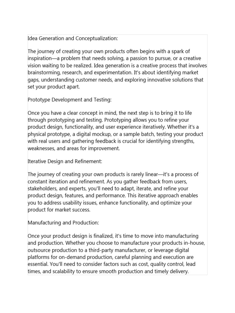 Idea Generation and Conceptualization | PDF | Marketing | Prototype