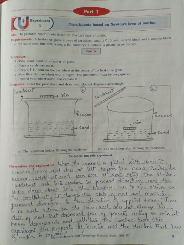 Science 1 Practical Notes Class 9th | PDF | Ph | Sodium Hydroxide