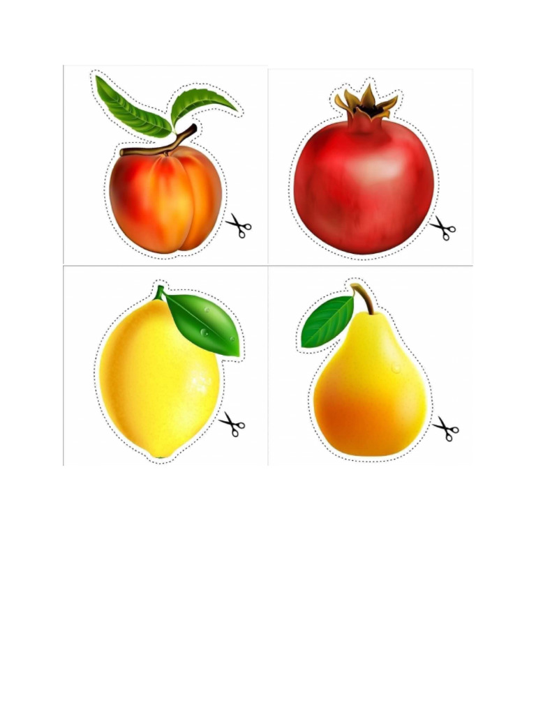 Fruits Cut Out Activity | PDF