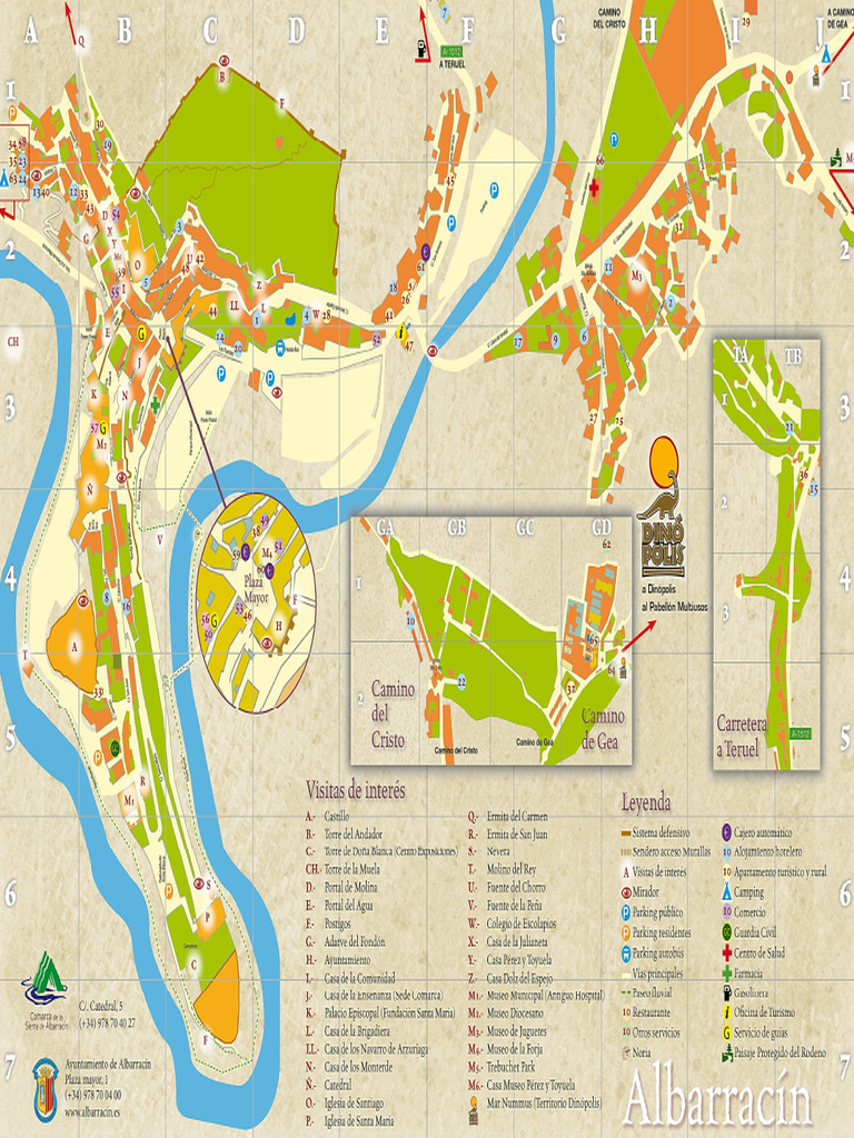 Mapa Albarracín Callejero 2018 | PDF
