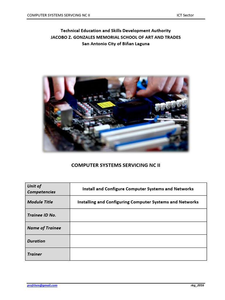 Computer Systems Servicing Guide | PDF | Computers | Technology & Engineering