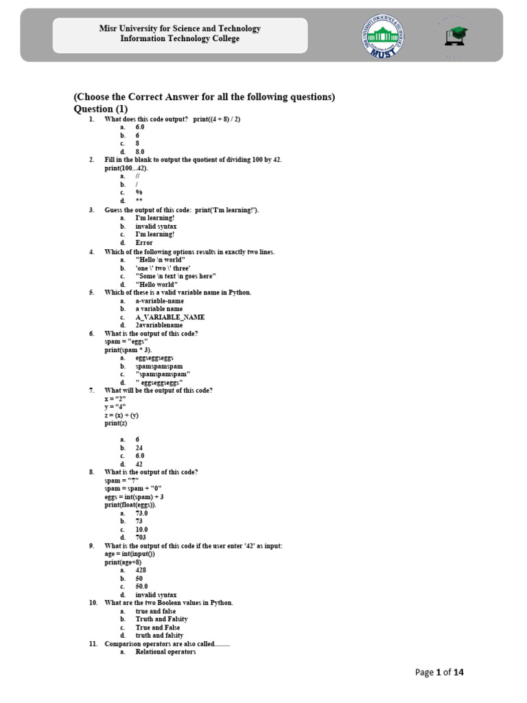 sheet 2(1) | PDF | C (Programming Language) | Control Flow
