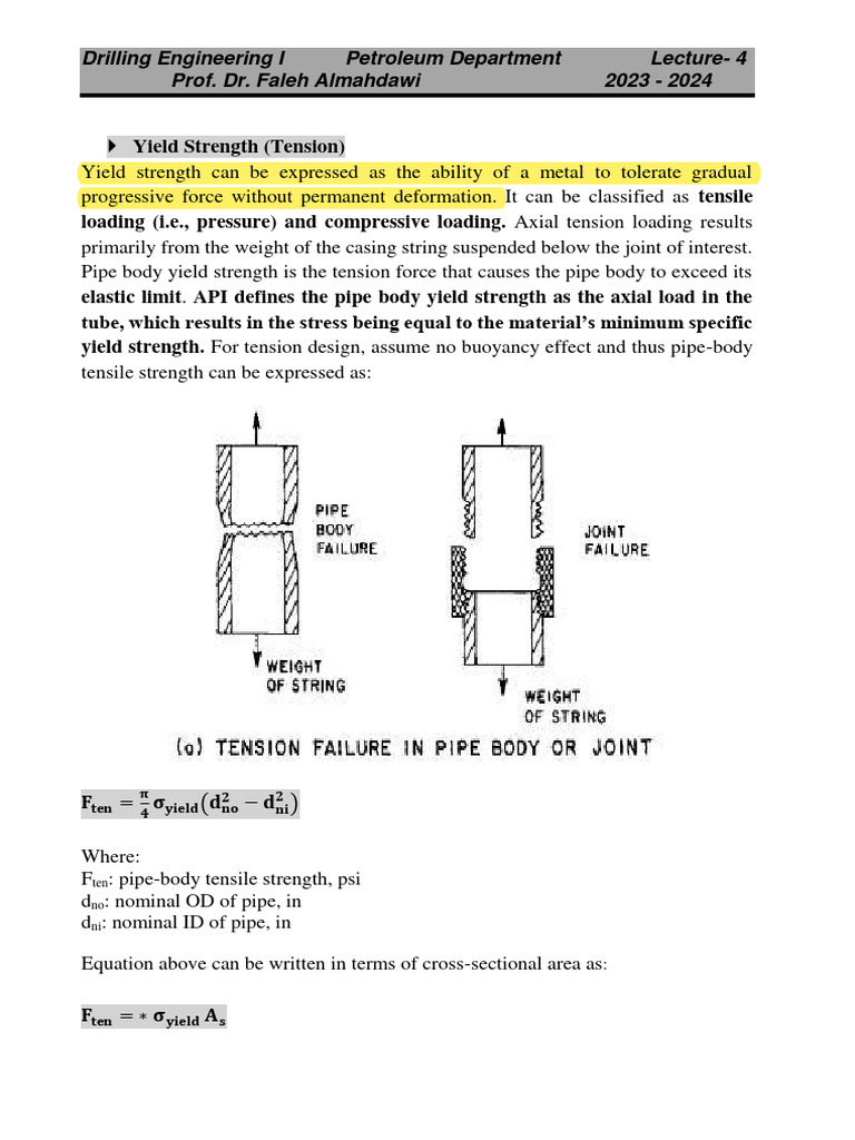 4th Jafar | PDF | Casing (Borehole) | Strength Of Materials