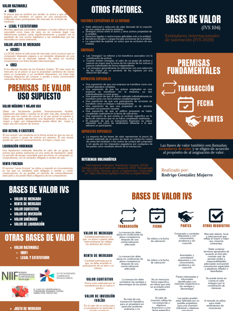 Tríptico BASES DE VALOR (IVS 104) | PDF