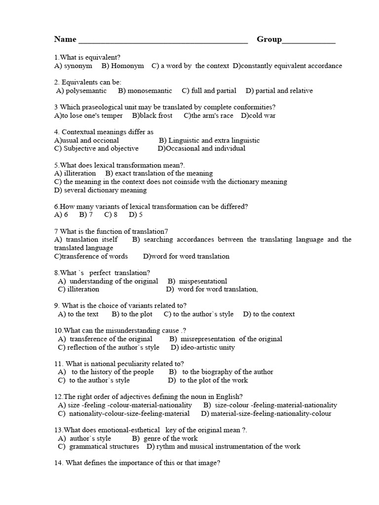 Ab Test Translation Theory | PDF | Word | Translations