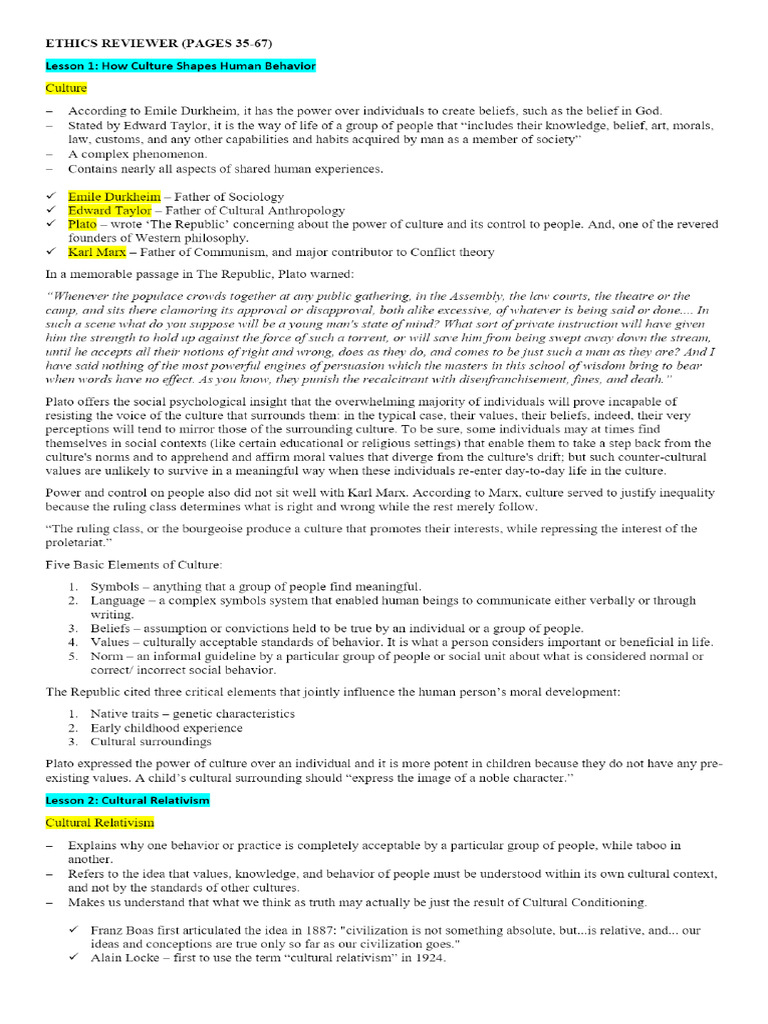 Ethics Reviewer (Midterm) | PDF