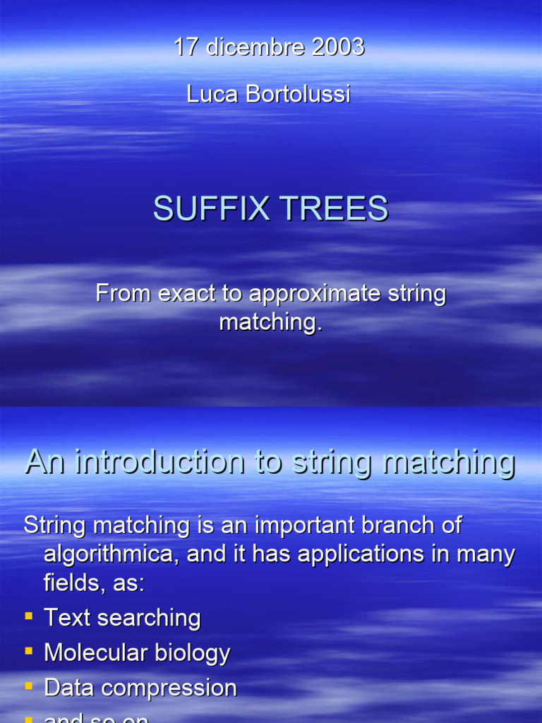 Suffix Trees | PDF