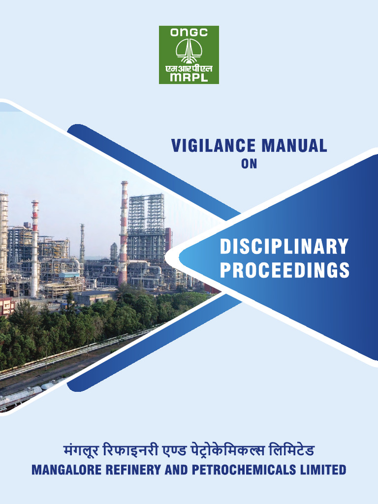 Vigilance Manual On Disciplinary Proceedings | PDF