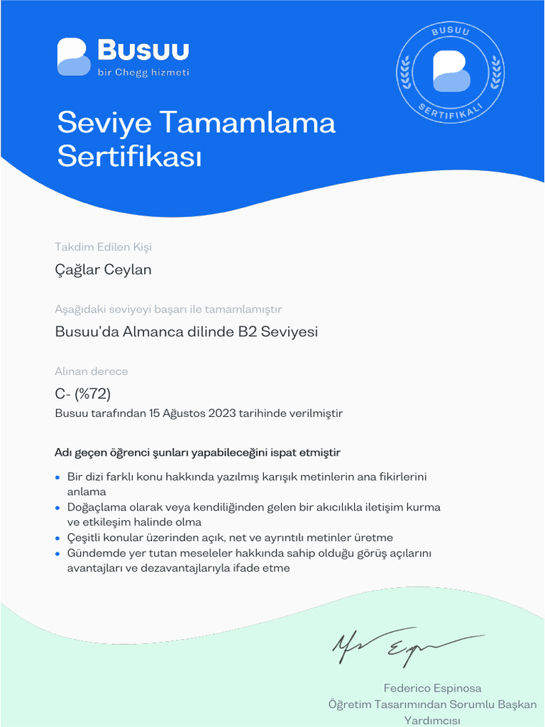 Busuu Deutsch B2 | PDF