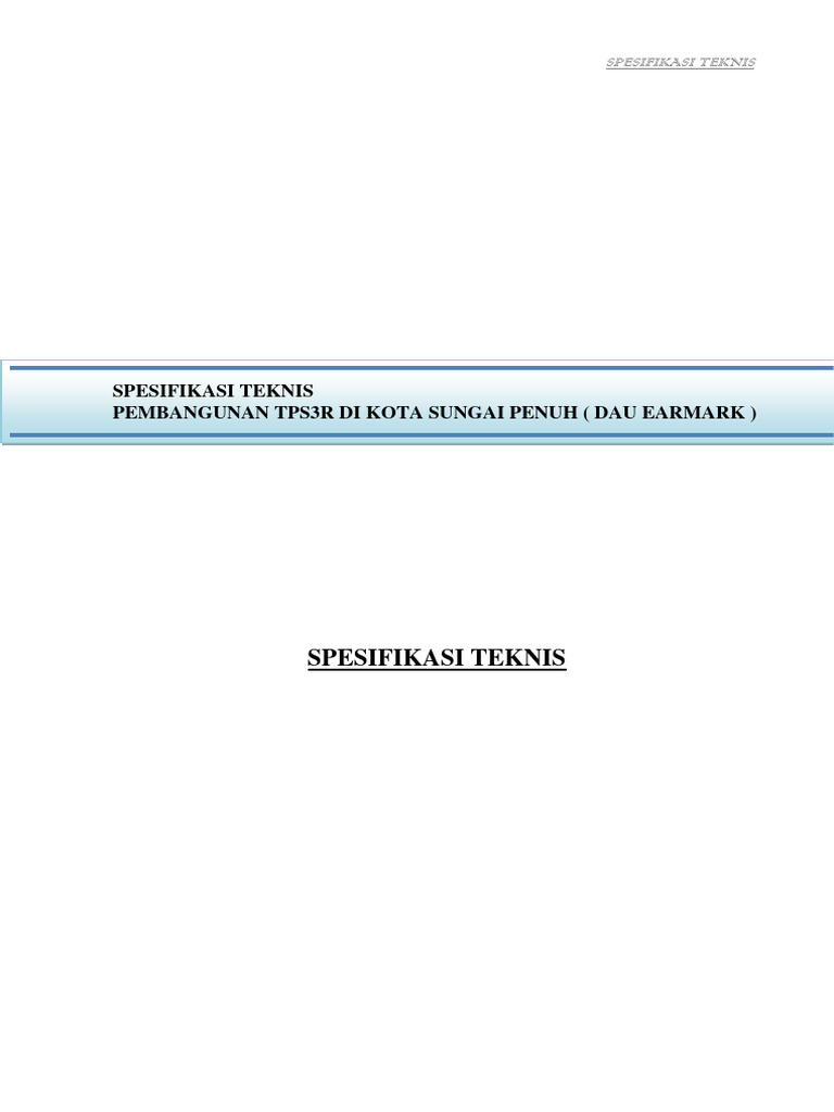 Spek TeknisTPS3R | PDF