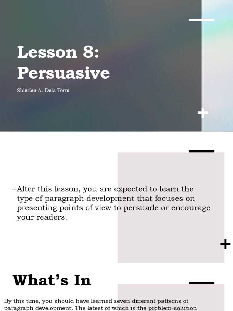 Persuasive Paragraph Development Guide | PDF | Argument | Science