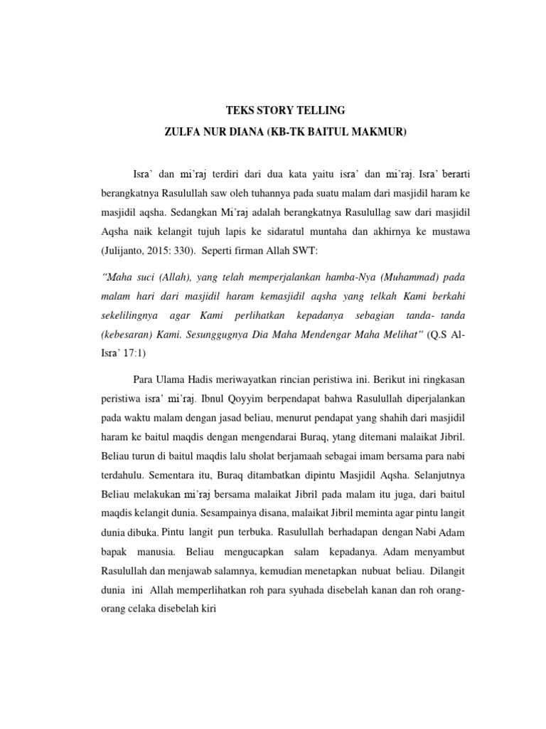 Naskah Teks Story Telling | PDF