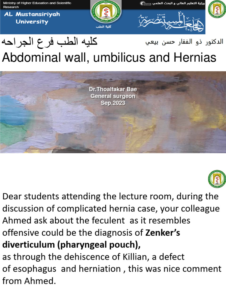 Abdominal Wall, Hernia and Umbilicus | PDF