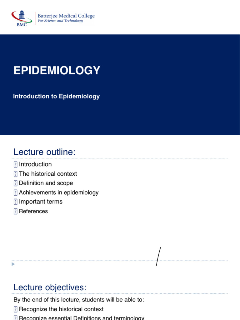 1 Intro Epidem | PDF