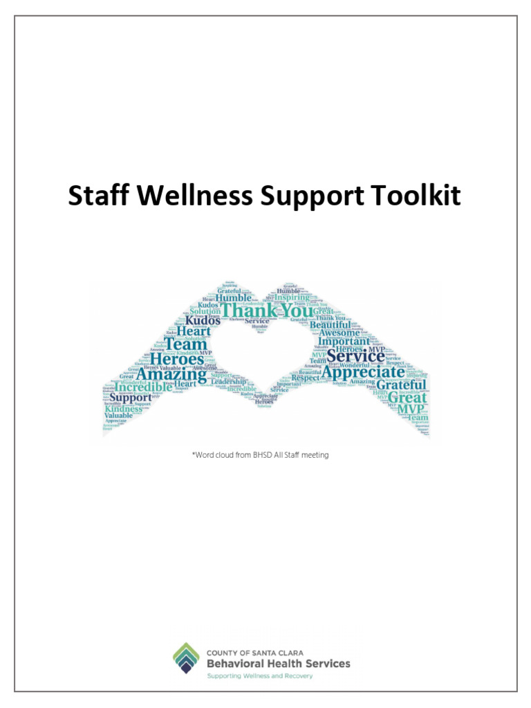 (Staff) Wellness Support Toolkit - Final | PDF