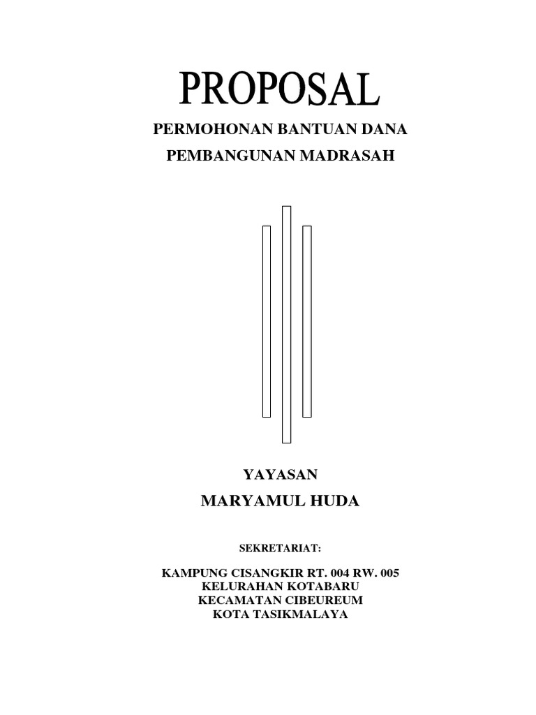 Proposal Awal Maryamul Huda Prov | PDF